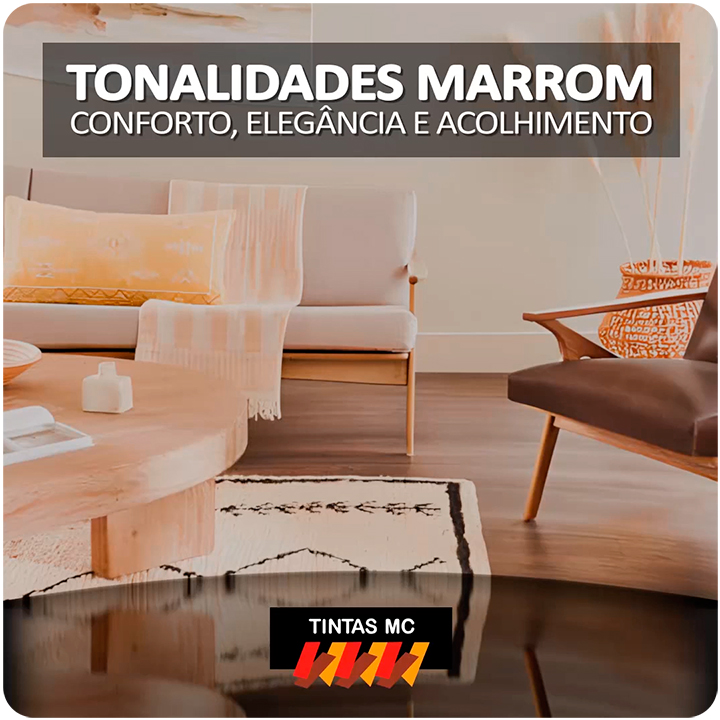 Cores de Tintas com Tonalidades Marrom Rocha do Mar, Tamarindo, Tatame ...